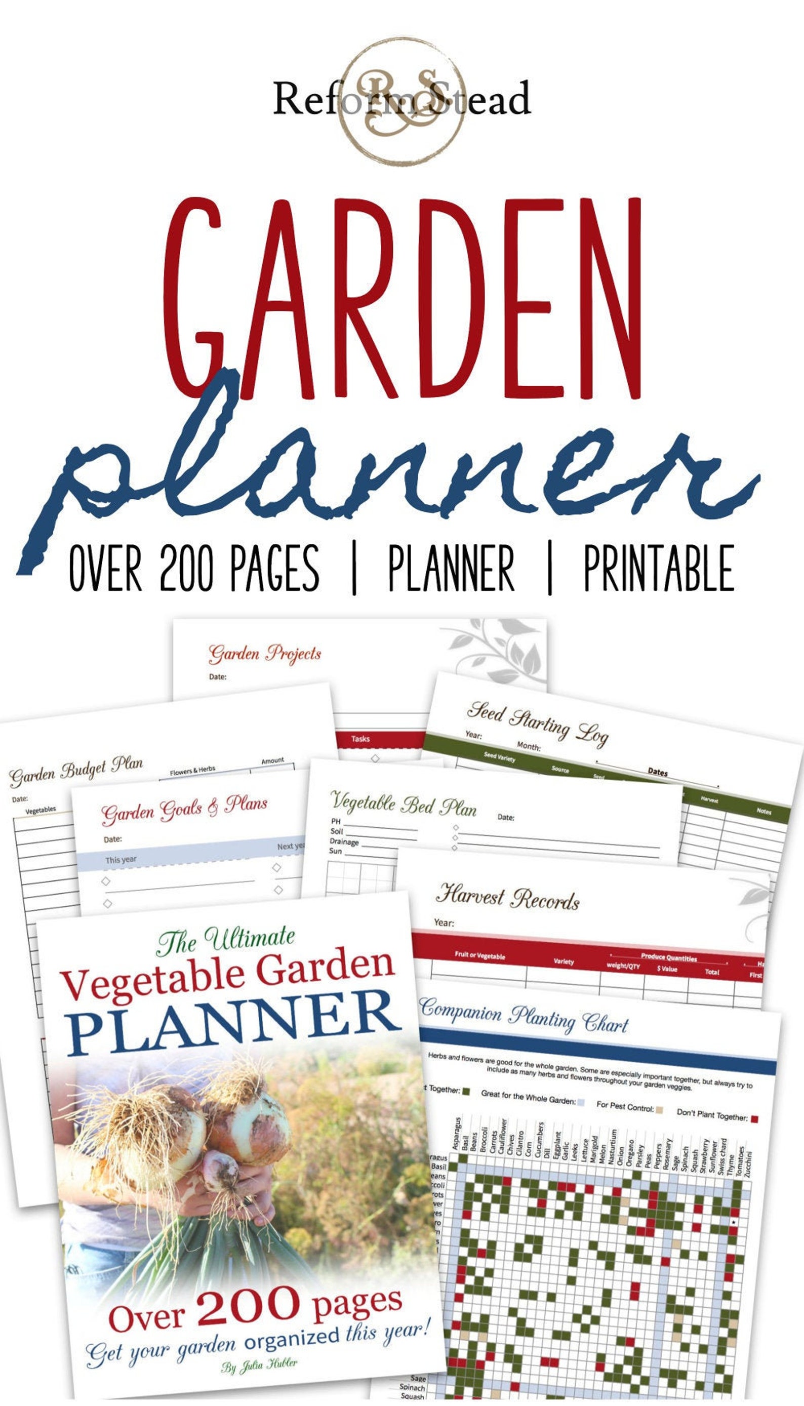 Gardening Planner the Ultimate Vegetable Garden Planner | Etsy