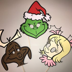 Grinch Mask Party Pack - Etsy