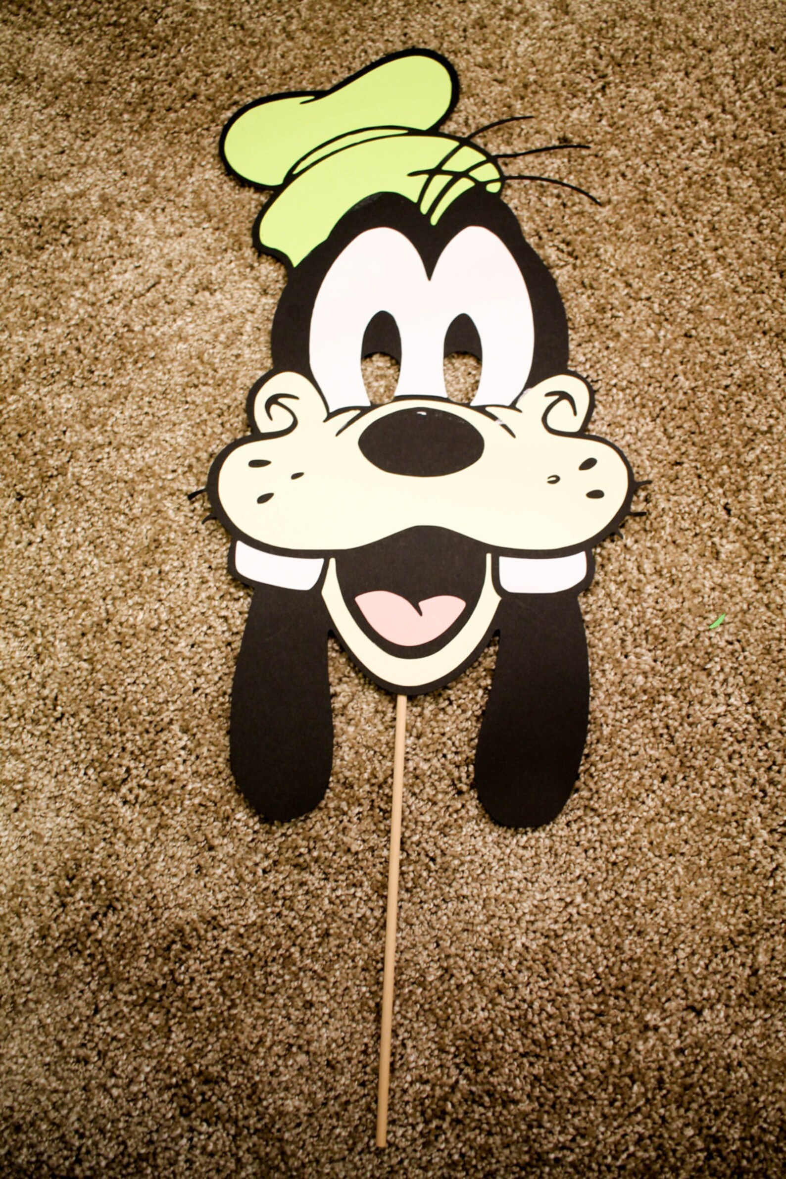Goofy Character Photo Booth Prop Paper Mask Adult/child Size - Etsy
