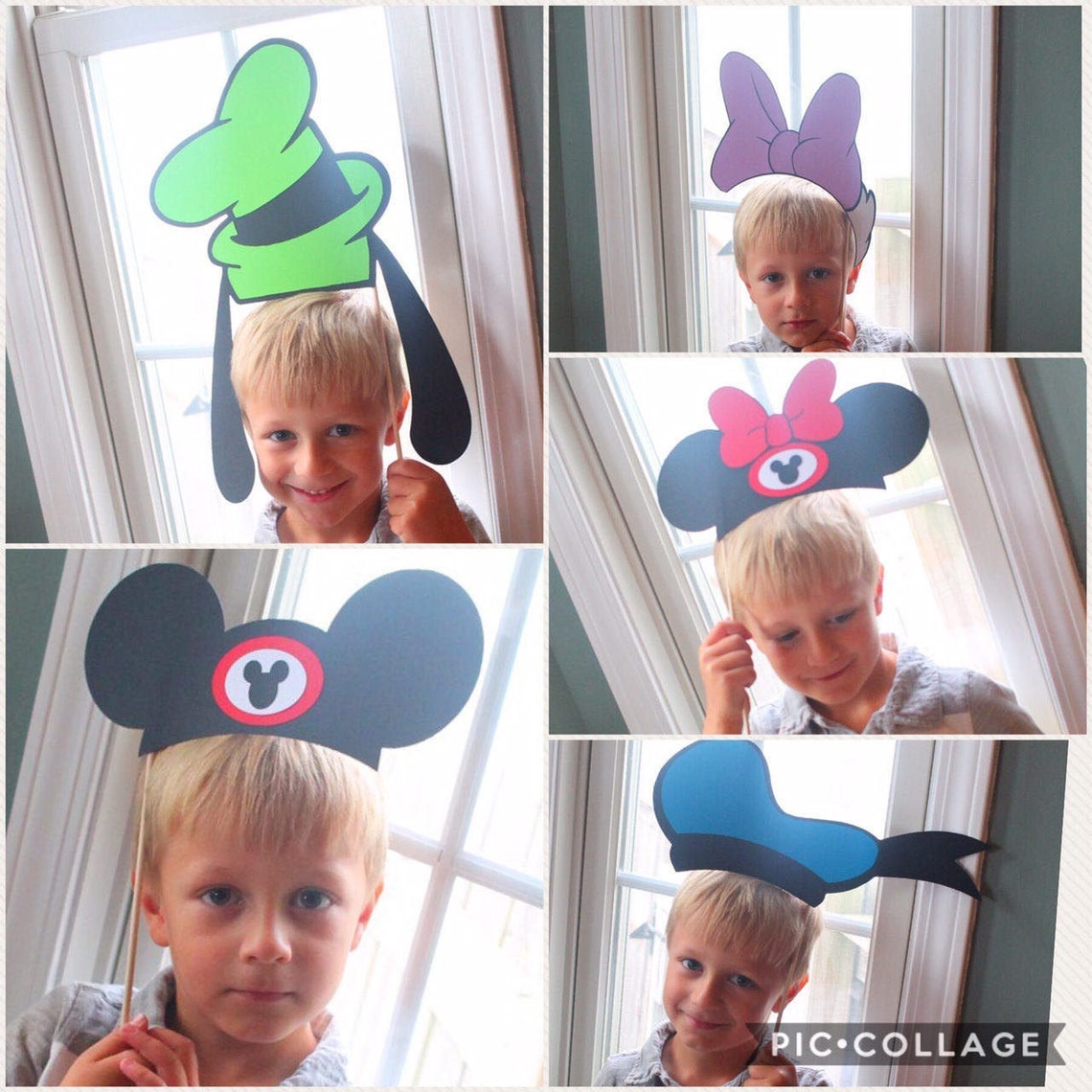 Disney Characters Photo Booth Party Props Mickey Ears Minnie - Etsy