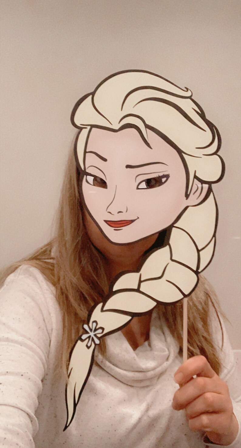 Disney Frozen Photo Booth Prop Paper Masks Anna Elsa | Etsy