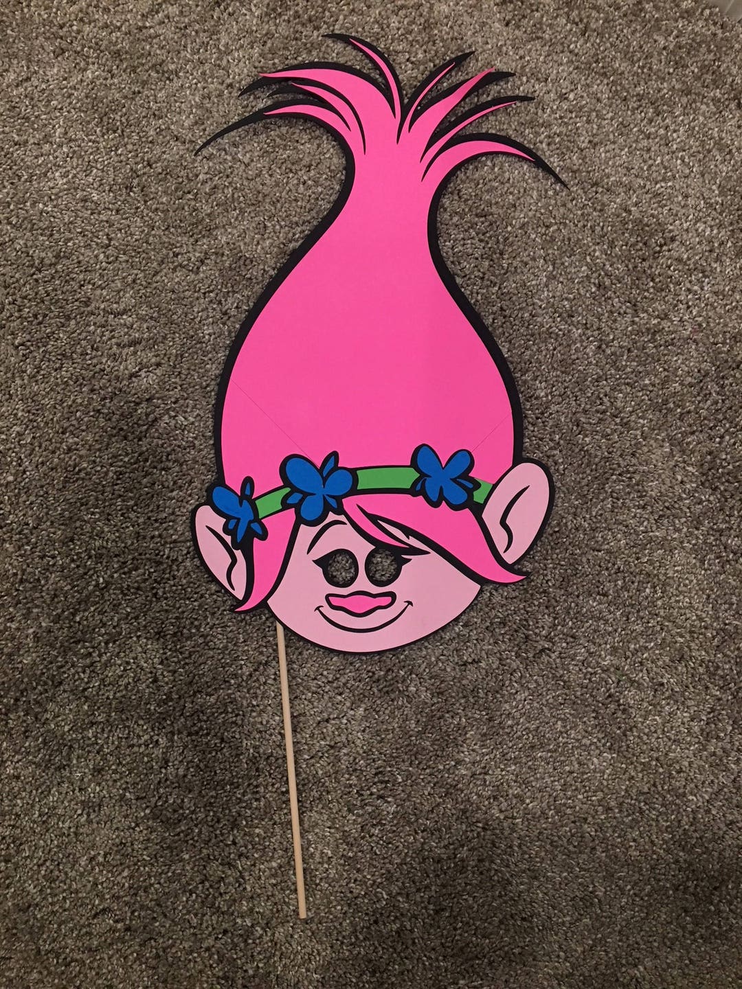 Princess Poppy Photo Booth Prop Paper Mask Child Size - Etsy