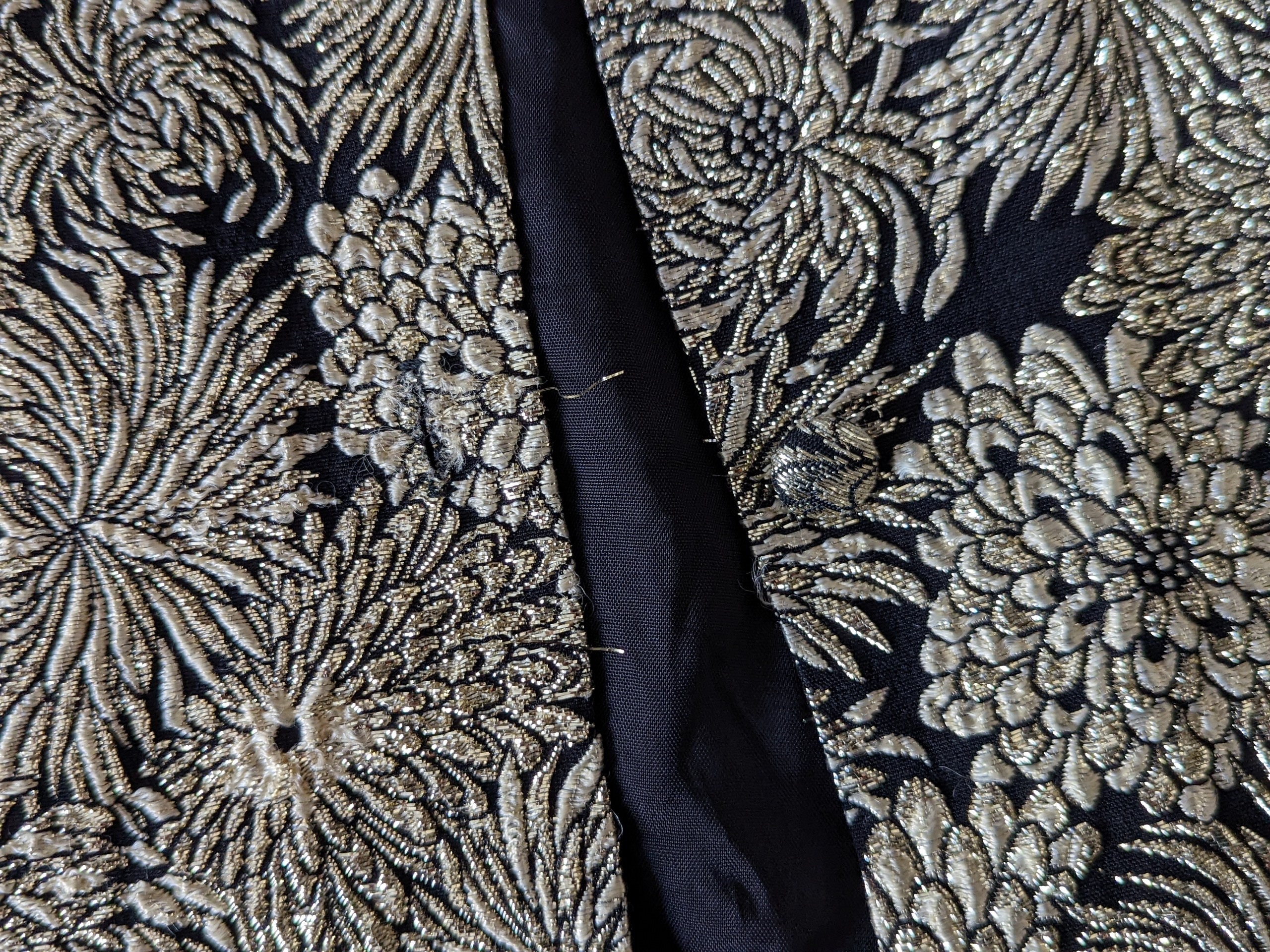 1960s Textured Gold Brocade Jacket Cropped Length XS - Etsy