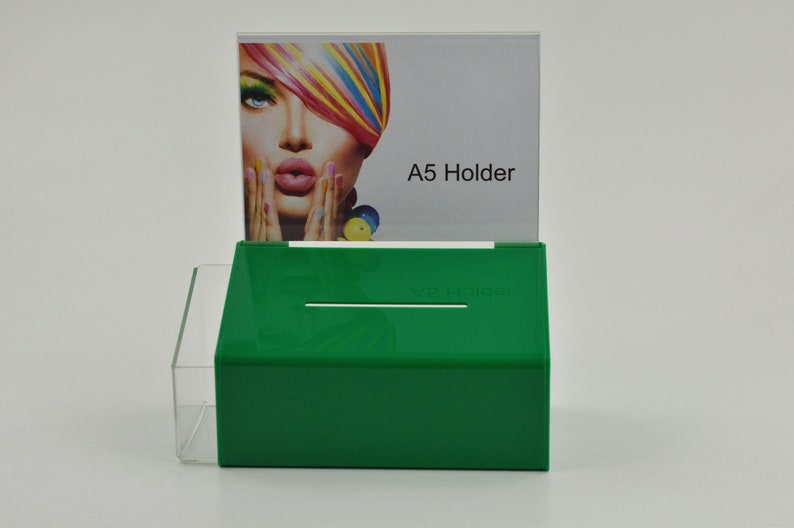 Dark Green Collection Box Suggestion Box Comments Box With A5 Landscape ...