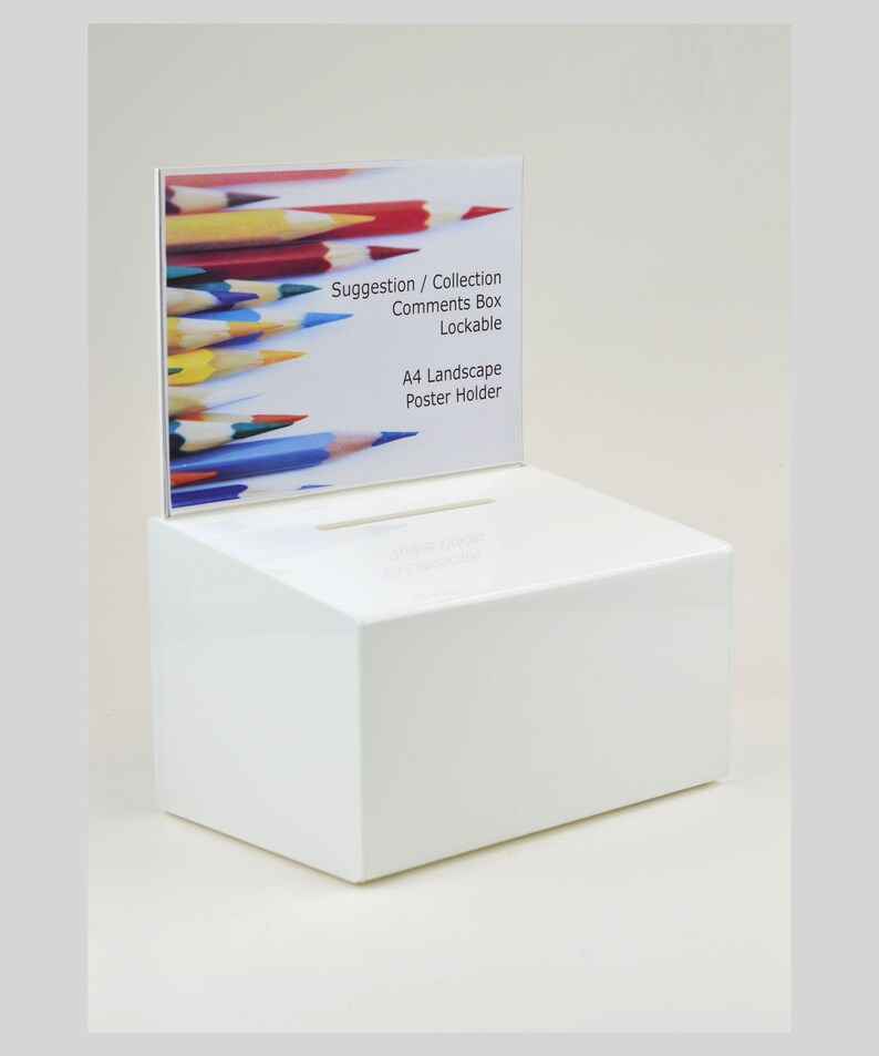 Medium Lockable Ballot Box Feedback Box Comments Box Collection Box ...