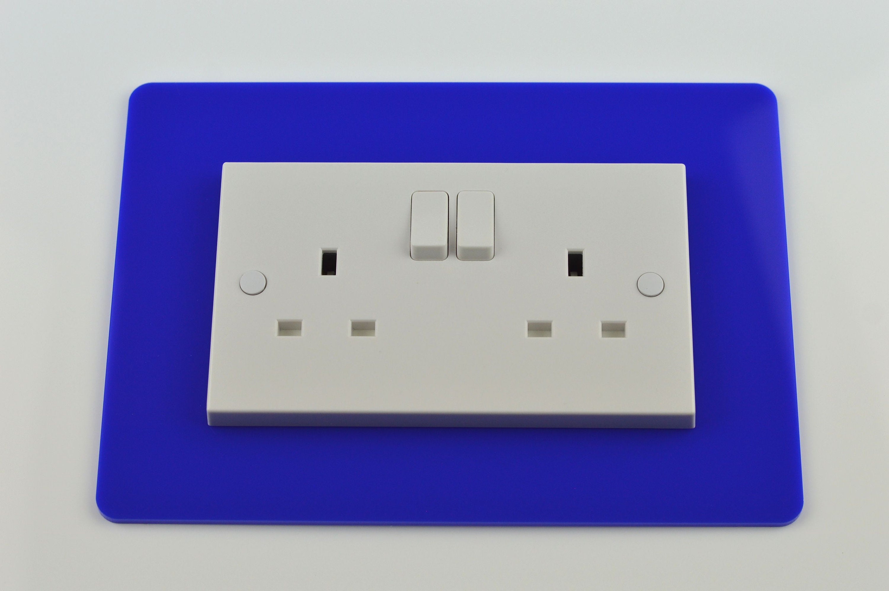 Pack of 2 Dark Blue Double Light Switch Surround / Plug Socket - Etsy UK