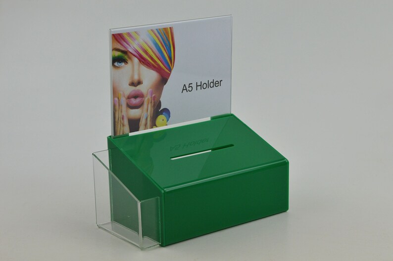 Dark Green Collection Box Suggestion Box Comments Box With A5 Landscape ...