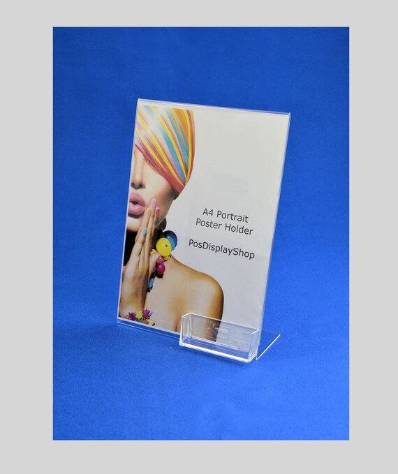 A4 Portrait Acrylic Angled Sign Holder / Price List Holder / - Etsy