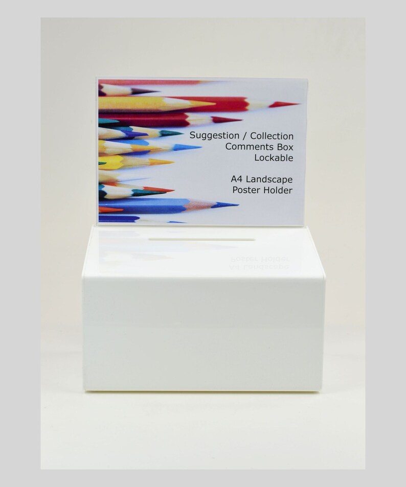 Medium Lockable Ballot Box Feedback Box Comments Box Collection Box ...