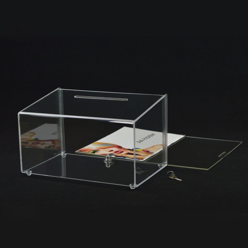 Medium Lockable Ballot Box Feedback Box Comments Box Collection Box ...