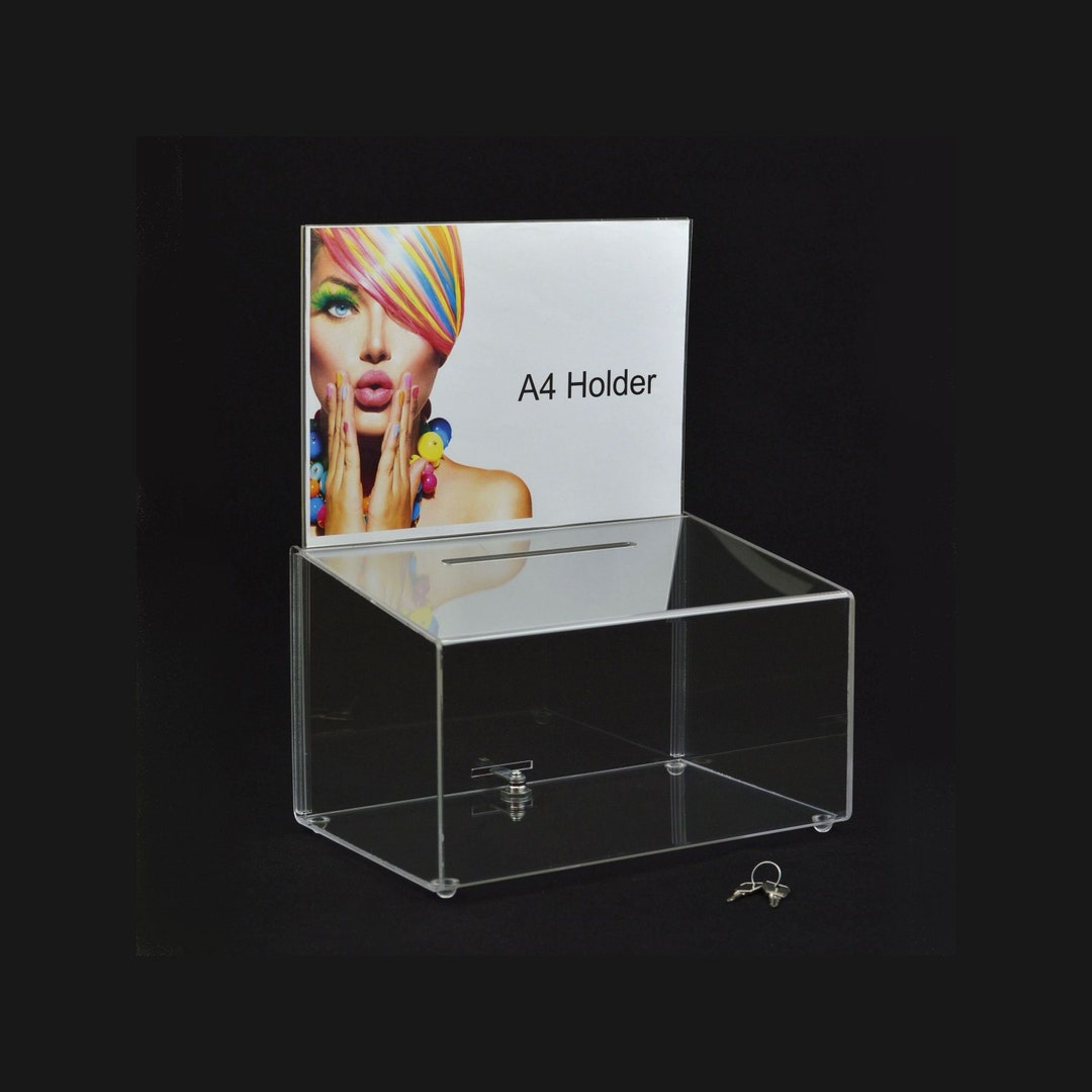 Medium Lockable Ballot Box Feedback Box Comments Box Collection Box ...