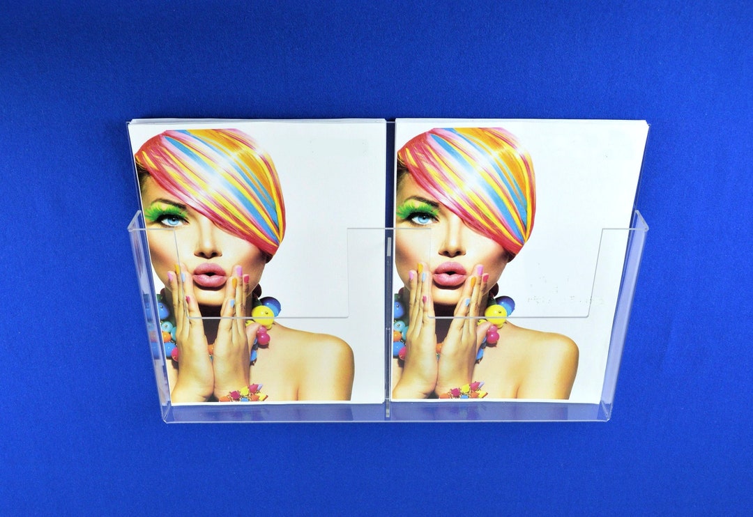 Double A4 Portrait Wall Mountable Menu / Price List / Brochure Holder ...