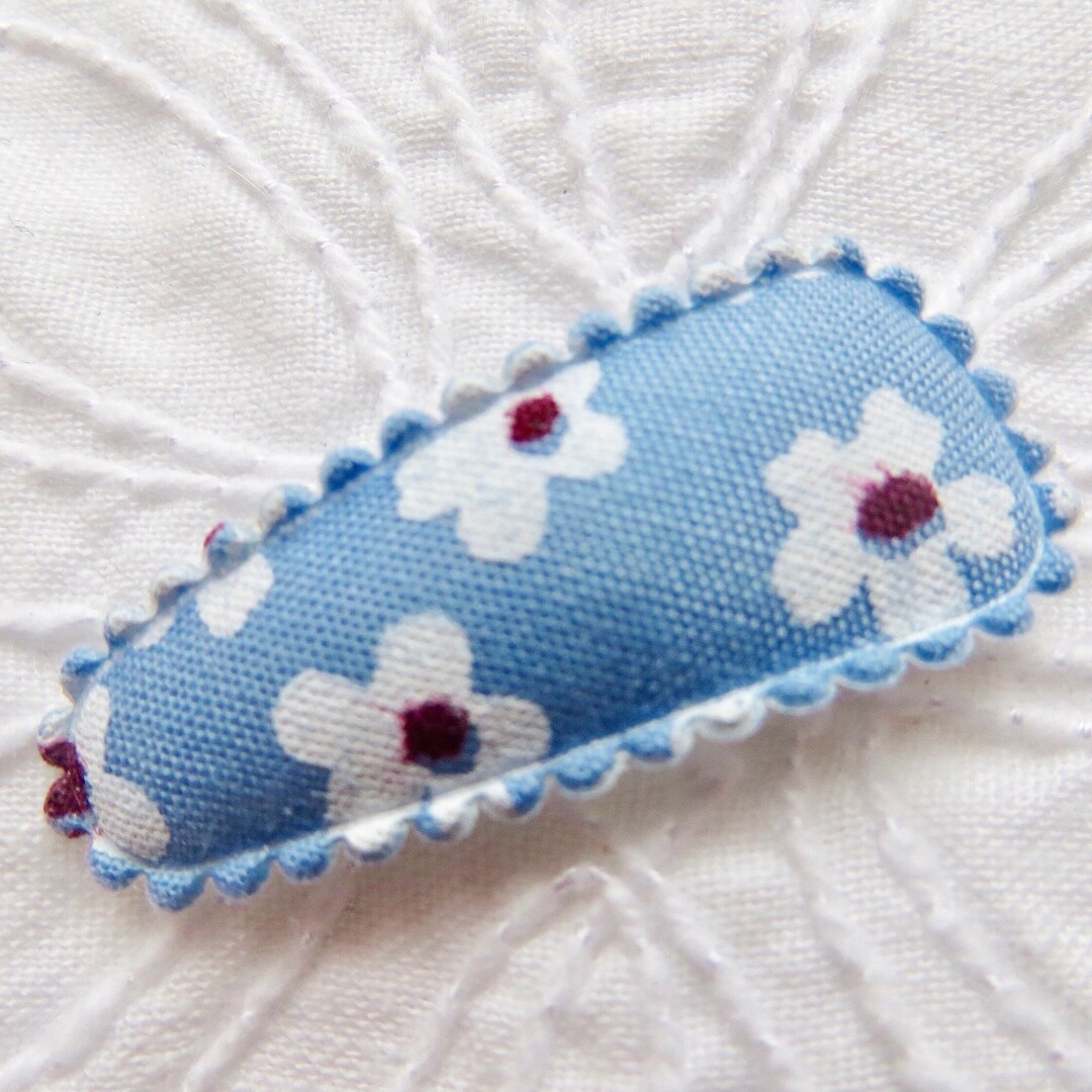 Blue Daisy Mini Snap Clip With No Slip Grip - Etsy