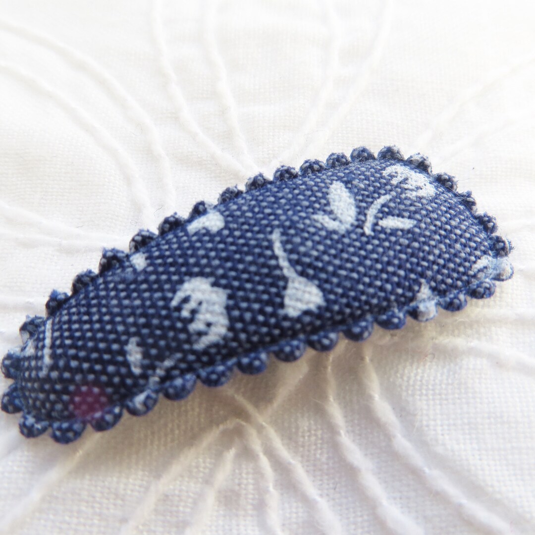 Denim Bouquet Mini Snap Clip With No Slip Grip - Etsy