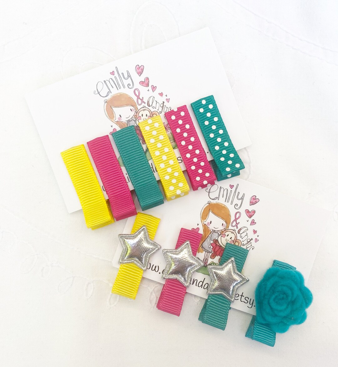 Ten Fully Lined Mini Alligator Clips - Etsy