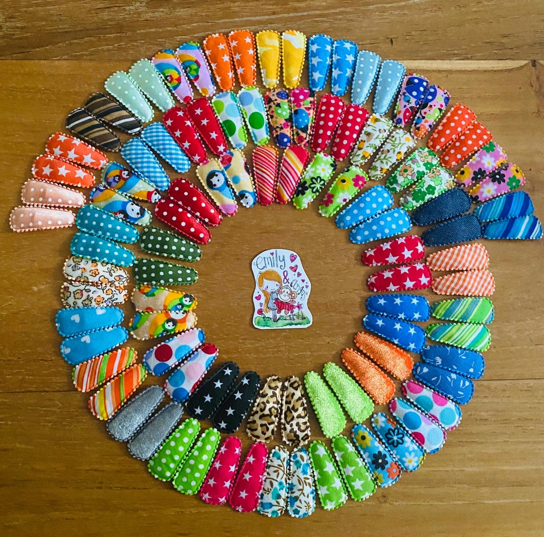 MARJORY 100 Mini Snap Clips Baby Hair Clips Small Hair Clips Fine Hair ...