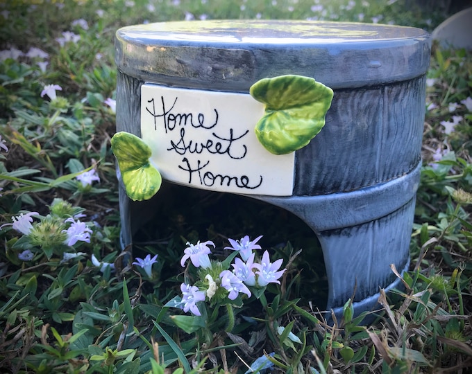 Home Sweet Home Bucket Hide for Axolotls, Hamsters, Reptiles - Etsy