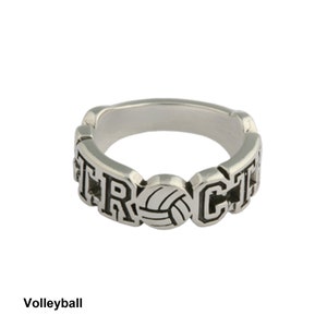 Sport CTR (choose the Right) Ring in Solid Sterling Silver - Football ...