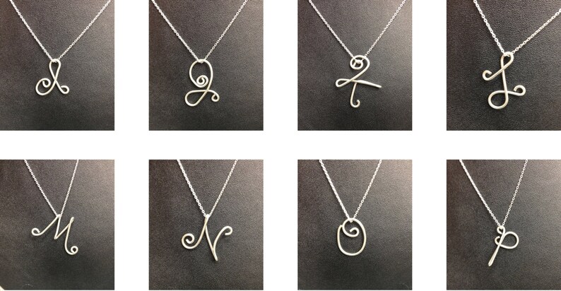 Sterling Silver Wire Alphabet Letters - Etsy