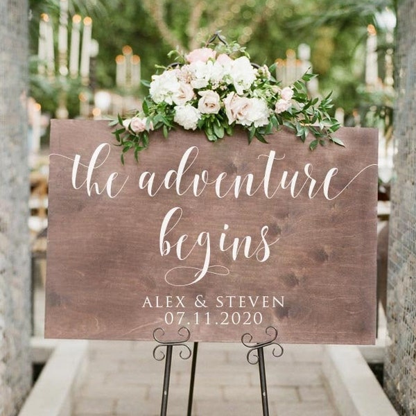 Adventure Wood Sign - Etsy