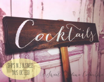 Cocktail hour sign | Etsy