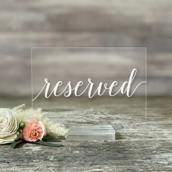 Reserved Table Sign - Etsy