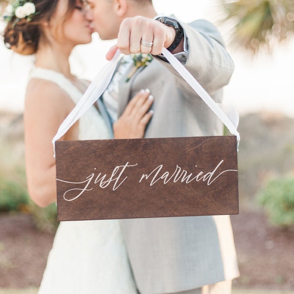 Just Married Sign - Etsy
