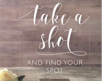 Take a Shot Sign | Etsy