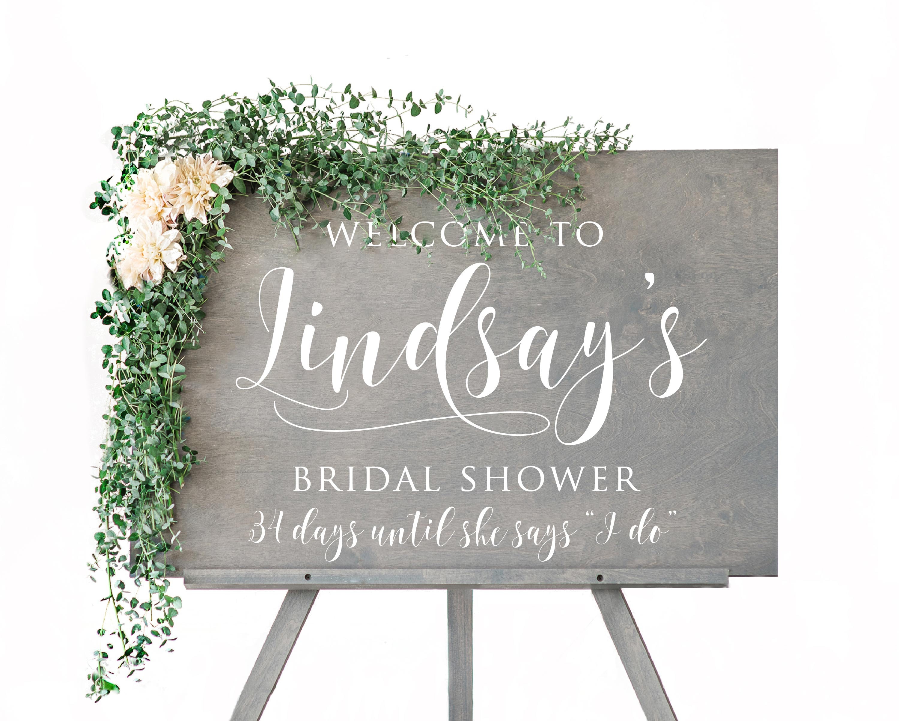 Wall Hangings Bridal shower signs Bridal Shower Welcome Sign Baby ...