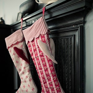 Christmas Stocking Angel Wings Scandinavian Style Quilting - Etsy