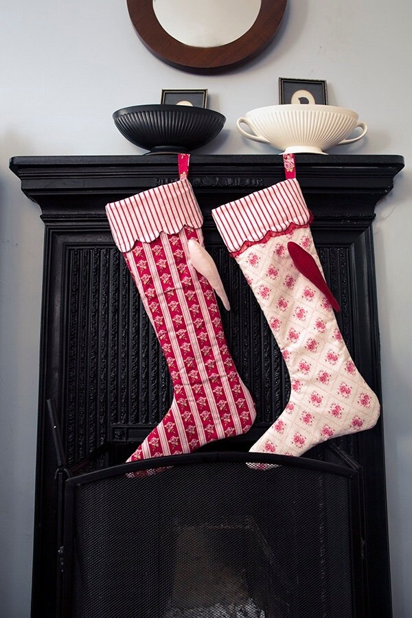 Christmas Stocking Angel Wings Scandinavian Style Quilting - Etsy