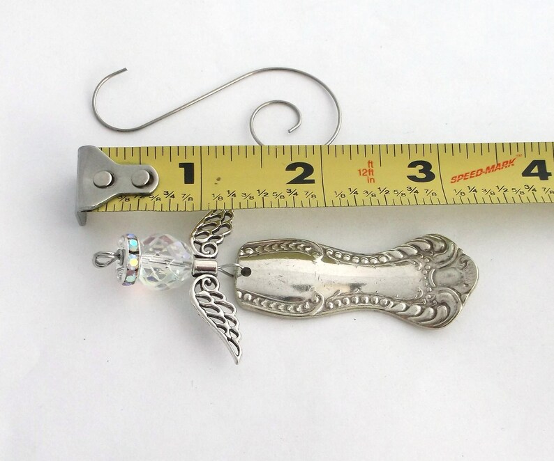 Spoon Angel Ornament Bernice Antique Christmas Faith Aurora Borealis ...