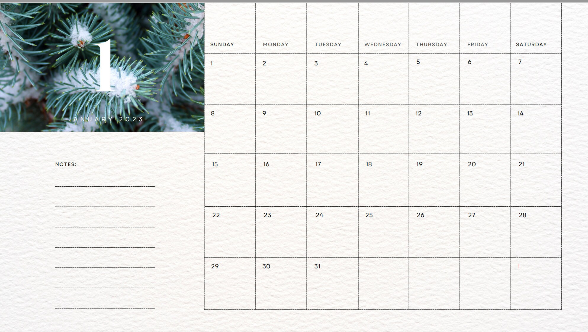 Nature Calendar 2023 - Etsy