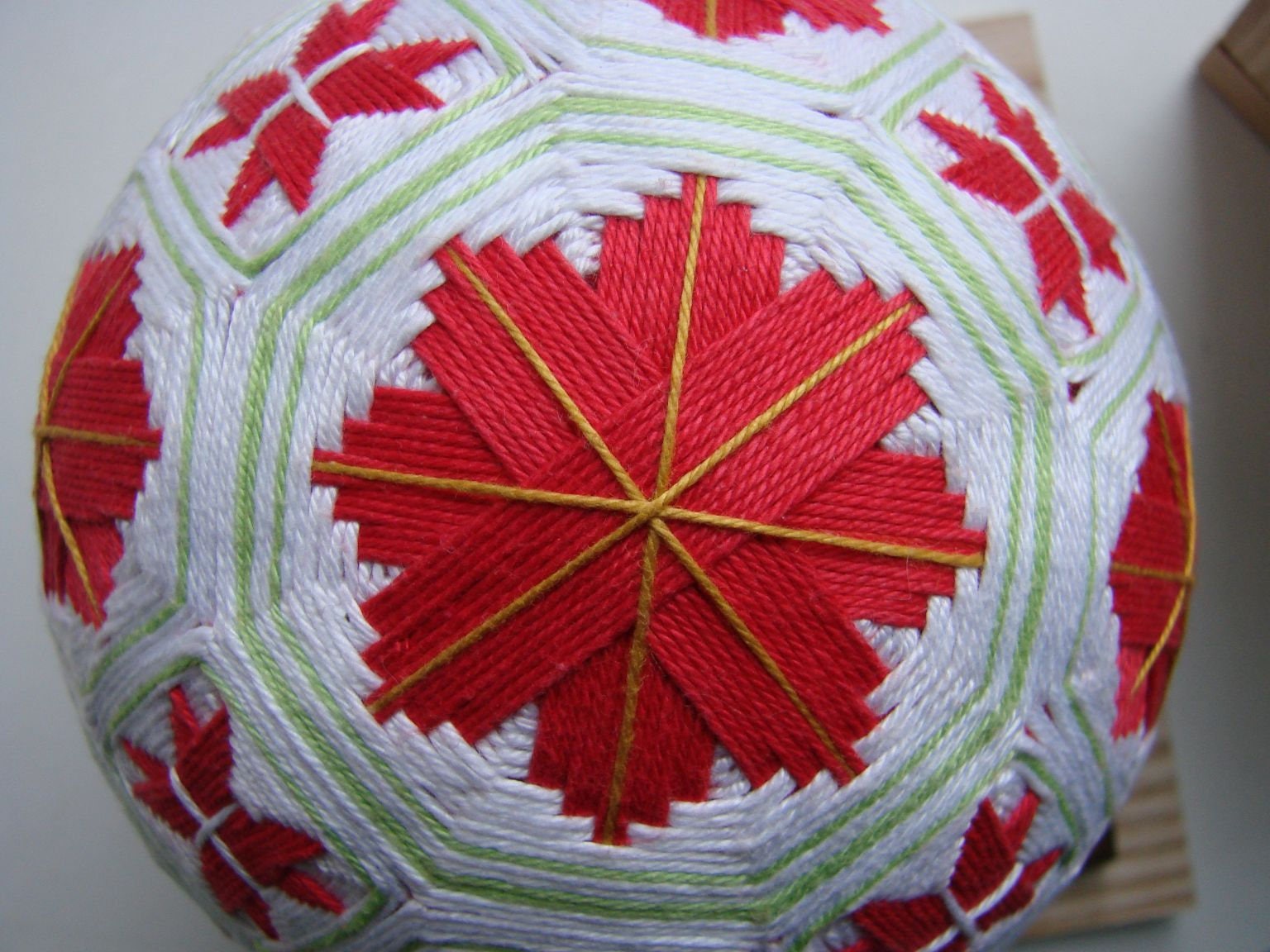 Flower Temari Ball in Wooden Gift Box - Etsy
