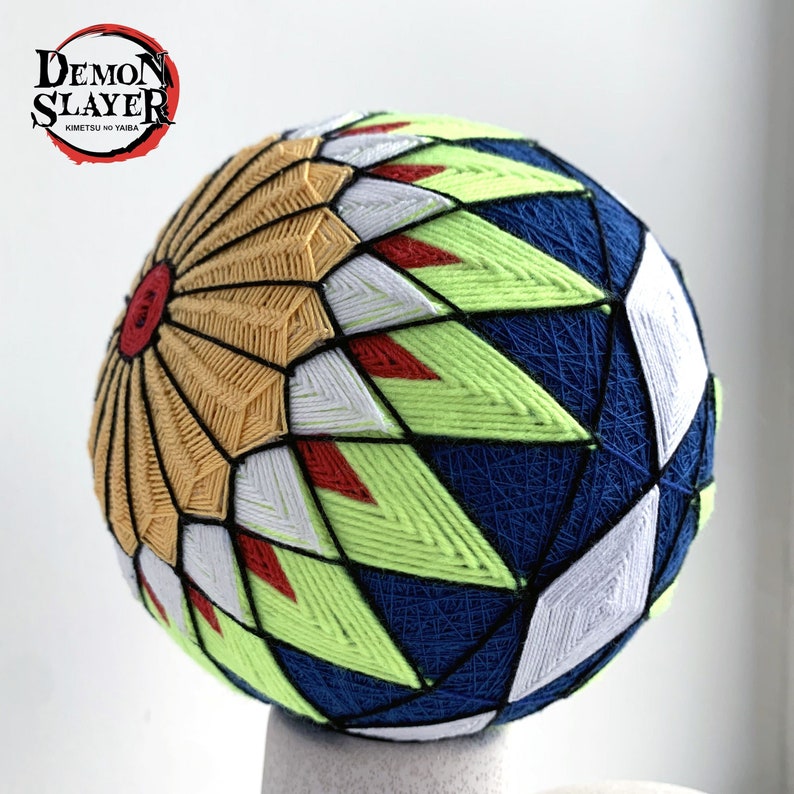 Demon Slayer Susamaru Real Temari Ball - Made-to-order - Etsy