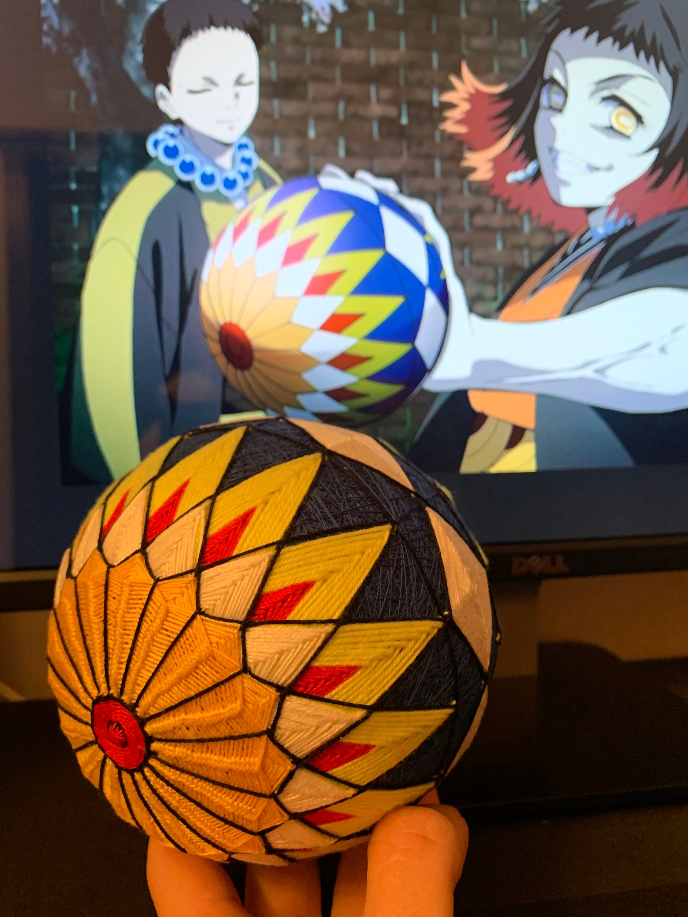 Demon Slayer Susamaru Real Temari Ball - Made-to-order - Etsy