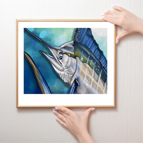 Marlin Painting - Etsy