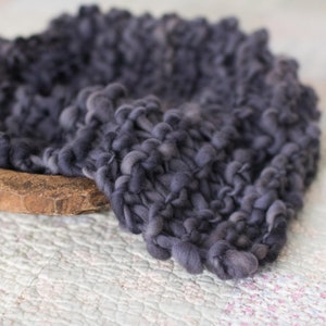 Charcoal Gray Wool Layer, Wool Layer, Basket Stuffer, Newborn ...