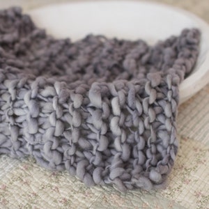 Grey Wool Layer, Wool Layer, Mini Bump Blanket, Chunky Wool Mini ...