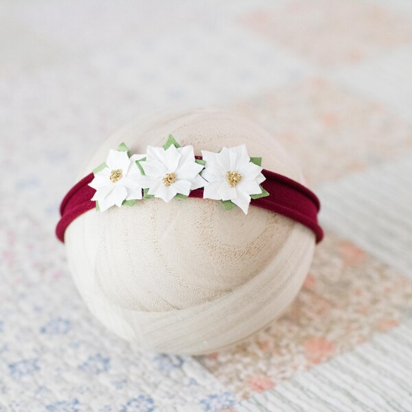 Burgundy Poinsettia - Etsy