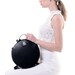 Black Leather Round Backpack for Women Minimalist Style - Etsy