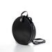 Black Leather Round Backpack for Women Minimalist Style - Etsy