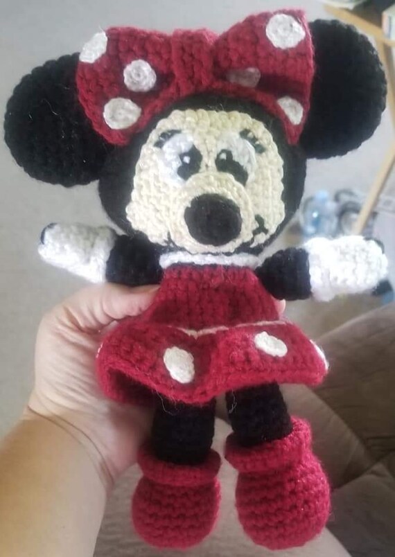 Crocheted Minnie Mouse Made to Order | Etsy