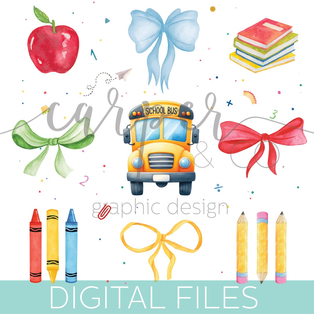Back to School Coquette Sublimation File Png - Etsy