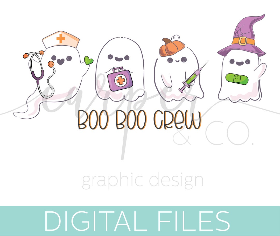 Boo Boo Crew Sublimation File - Etsy
