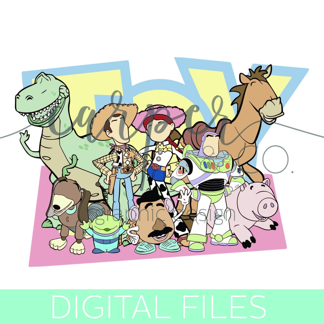 Toy Story Characters Sublimation Digital File - Etsy