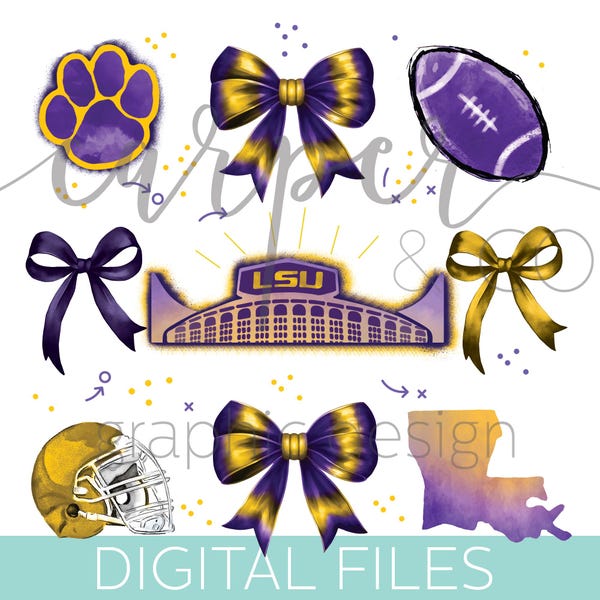 Lsu Svg - Etsy