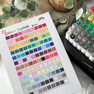 Printable Colour Test Page for Colouring - 120 Colour Swatches ...
