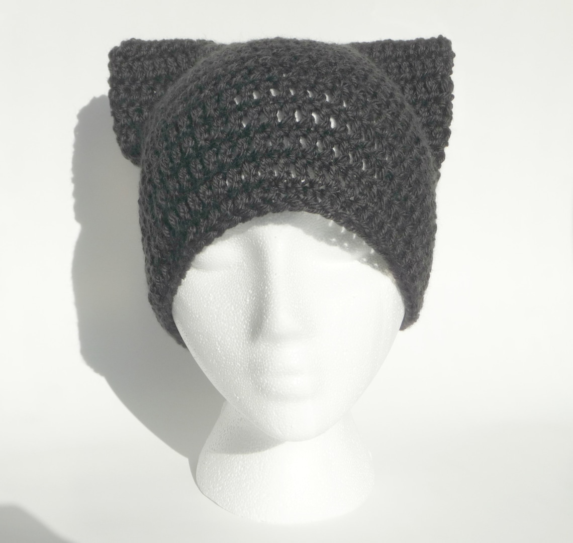 Cat Beanie Crochet Pattern Crochet Cat Hat Pattern Anime Cosplay Cat ...