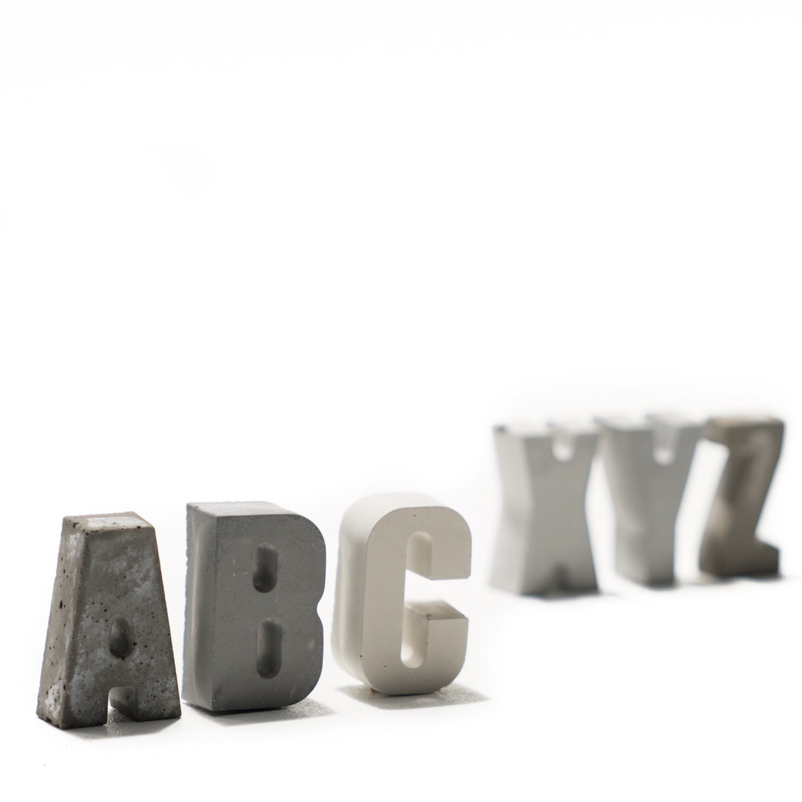 Concrete Letters - Etsy